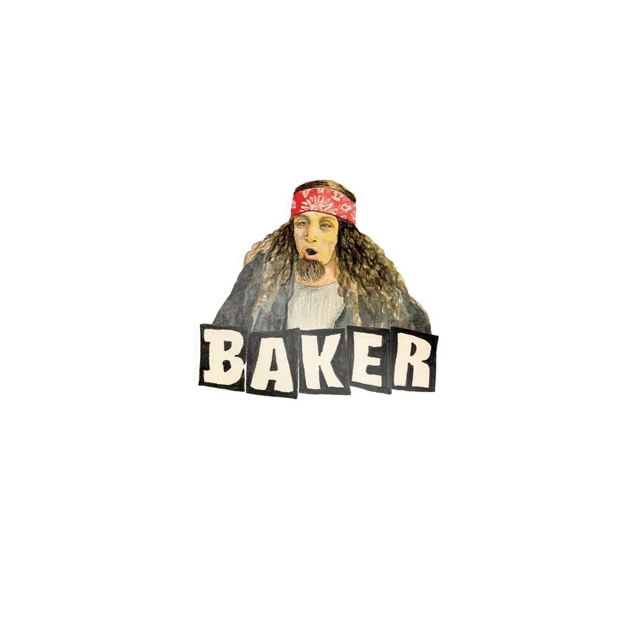 Baker Hippie Sticker – Beyond Skate